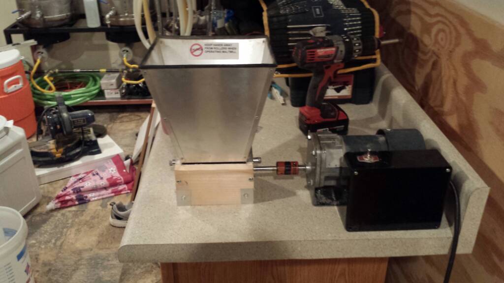 Motorized grain mill help | Homebrew Talk - Beer, Wine, Mead, & Cider ...