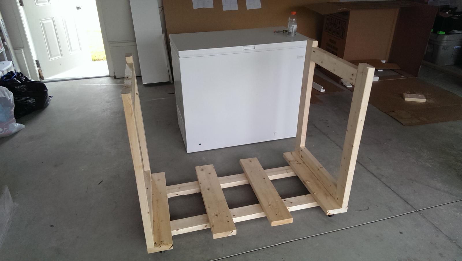 Frigidaire 4 tap coffin keezer build | Homebrew Talk - Beer, Wine, Mead ...