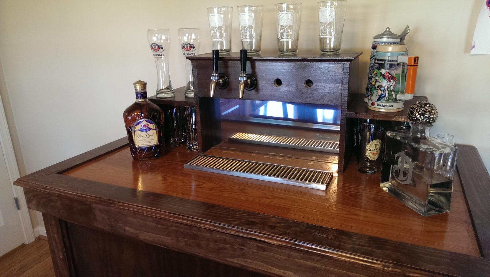 Frigidaire 4 tap coffin keezer build | Homebrew Talk - Beer, Wine, Mead ...