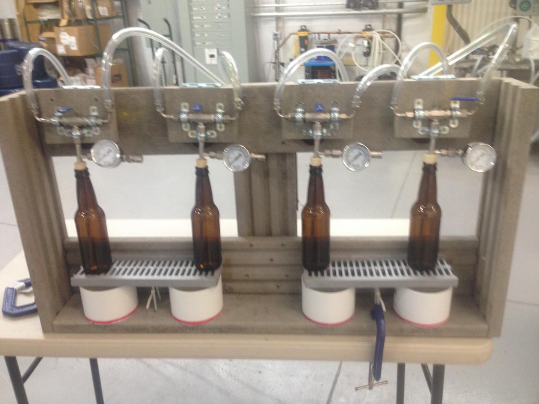 CounterPressure Bottle Filler Stand | Homebrew Talk - Beer, Wine, Mead ...